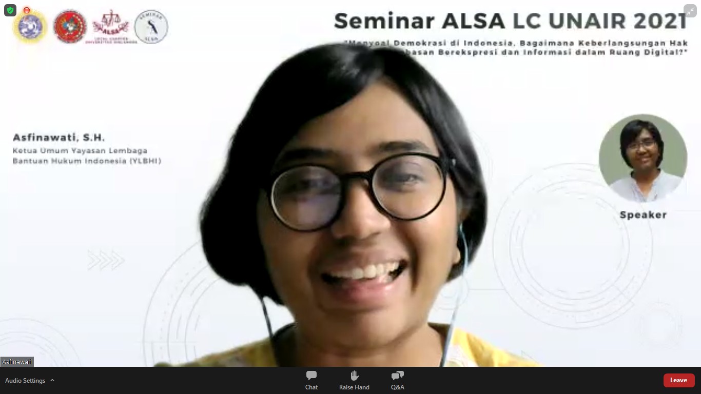 Asfinawati Tekankan Bahwa UU ITE itu Cacat Norma - Universitas ...