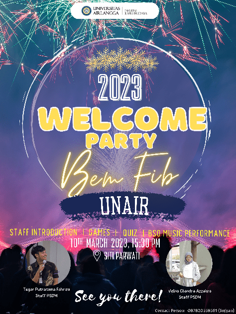 Welcome Party BEM FIB - Universitas Airlangga Official Website