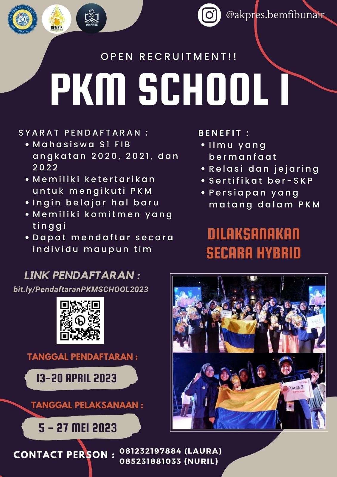 PKM School, Program Bimbingan Baru dari BEM FIB 2023 - Universitas ...