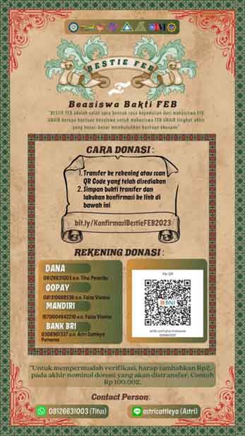 BEASISWA BAKTI FEB - Universitas Airlangga Official Website