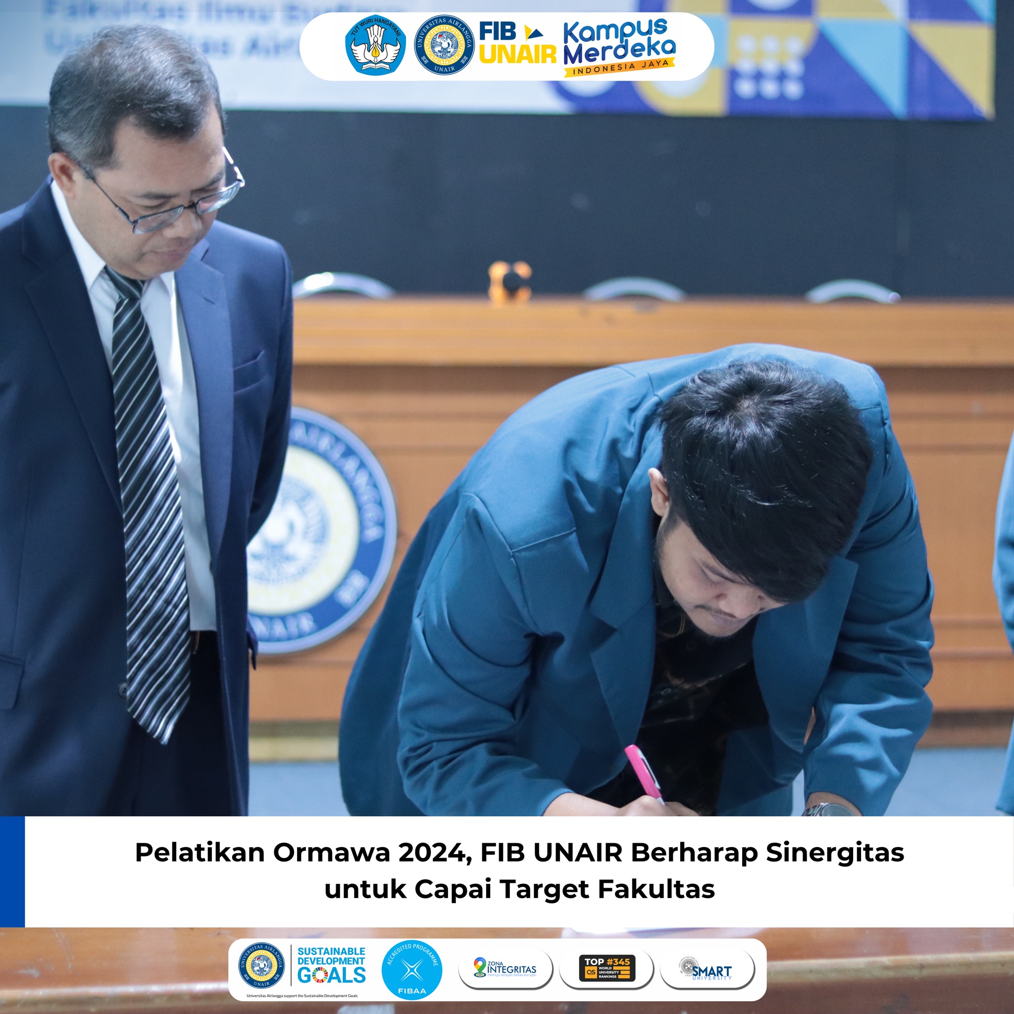 FIB UNAIR Melantik Pengurus Ormawa Tahun 2024 - Universitas Airlangga ...