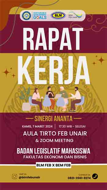 Rapat Kerja BEM x BLM FEB UNAIR 2024 - Universitas Airlangga Official ...
