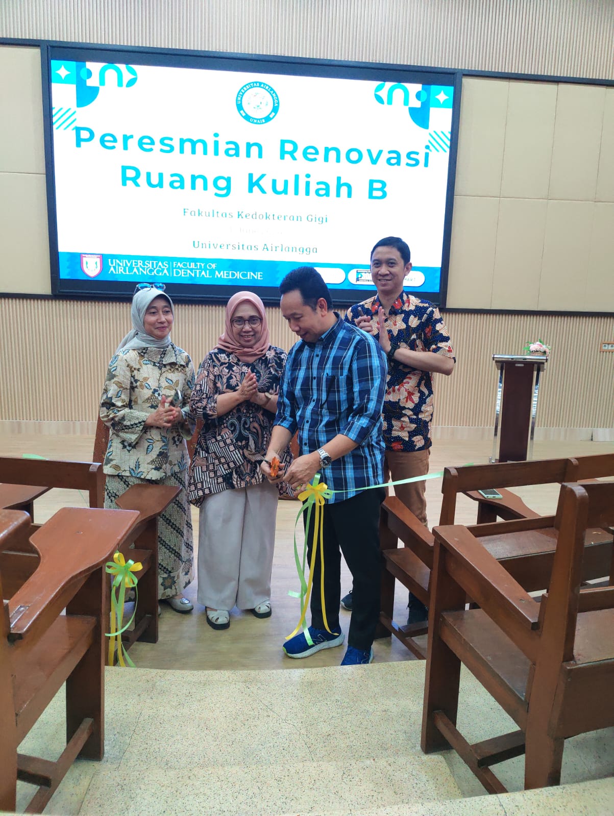 Ruang Kuliah B FKG UNAIR Diresmikan Kembali dengan Fasilitas yang Lebih ...