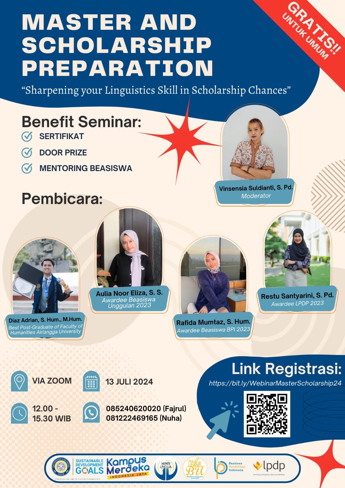 Webinar: Master & Scholarship Preparation - Universitas Airlangga ...