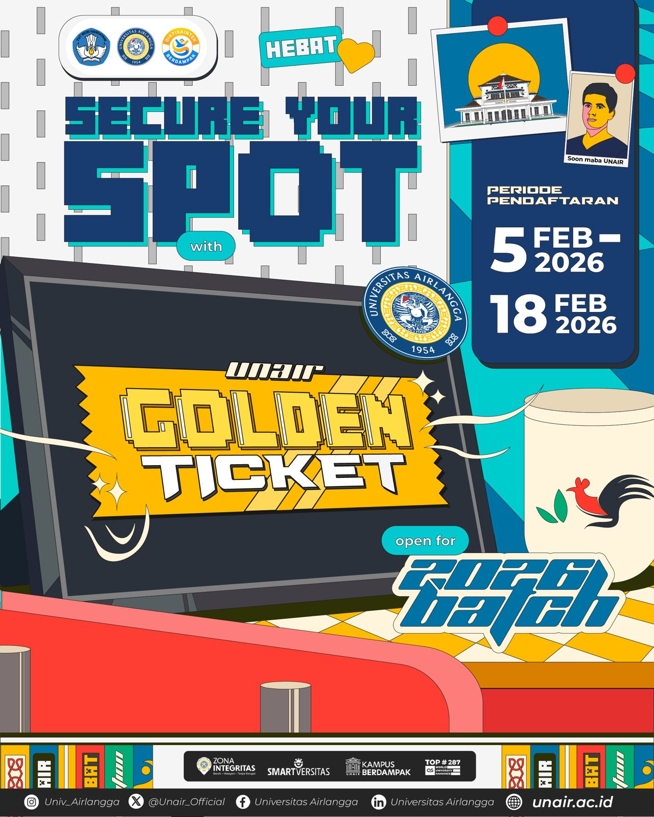 Secure Your Spot with Golden Ticket - Universitas Airlangga Official ...